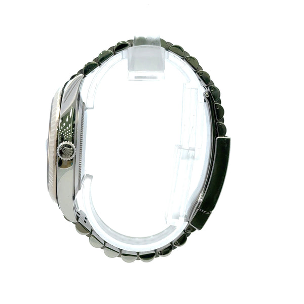 Rolex datejust 126334 -41mm Stainless Jubilee Blue Face 18K White Gold ...